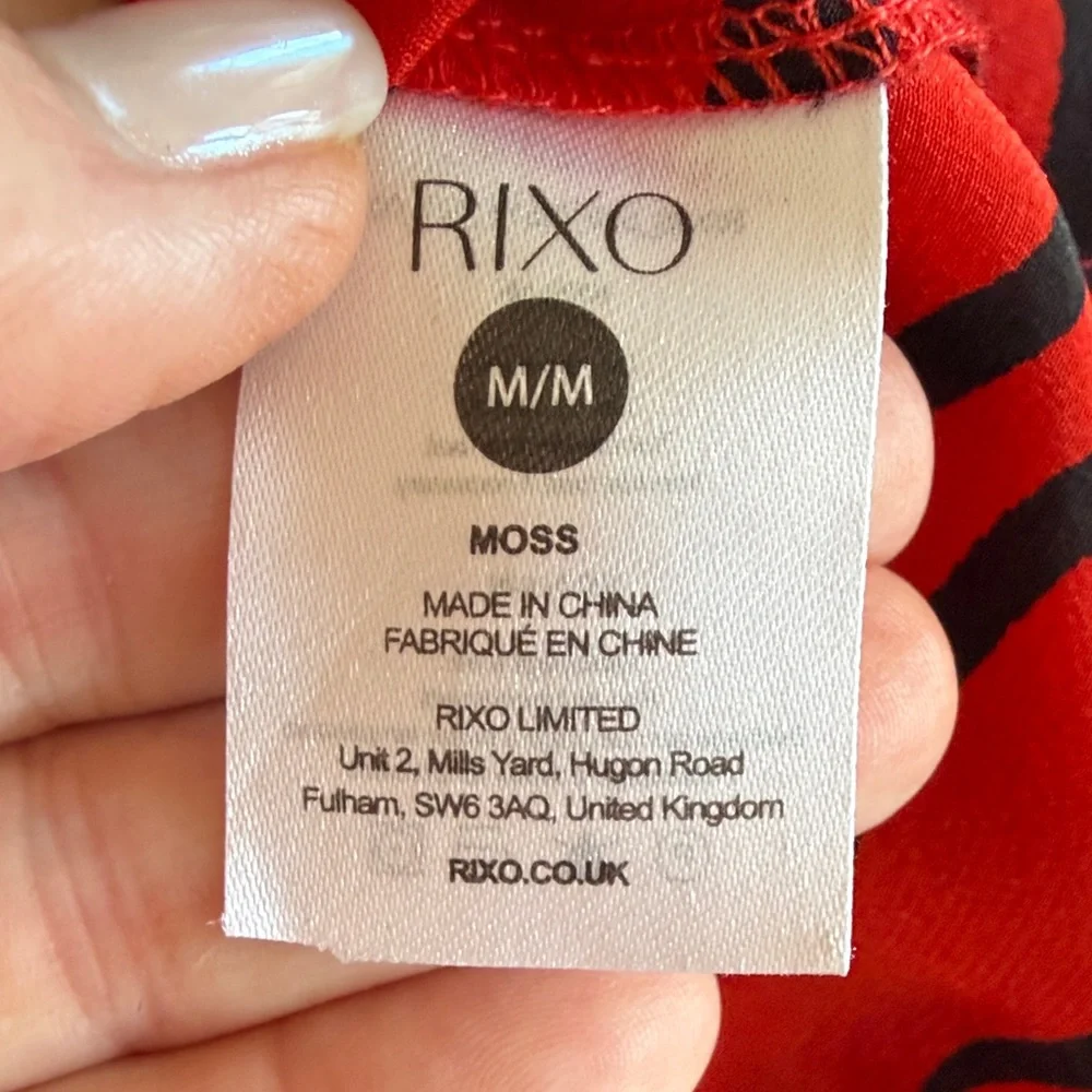 RIXO | Tops | Rixo Red And Black Zebra Print Silk Blouse | Poshmark